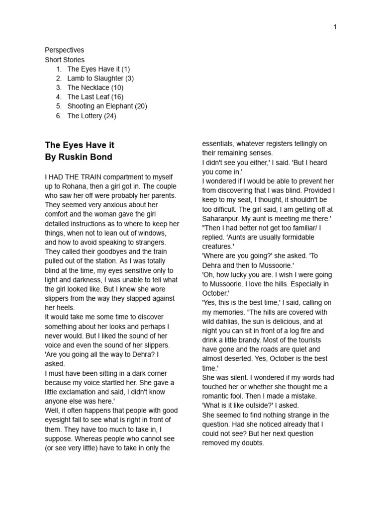 Short Stories | PDF