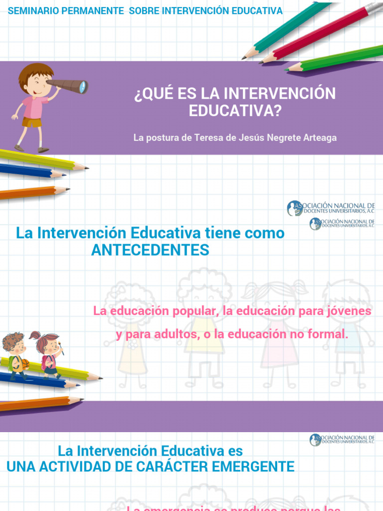 Que Es Intervencion Educativa | PDF