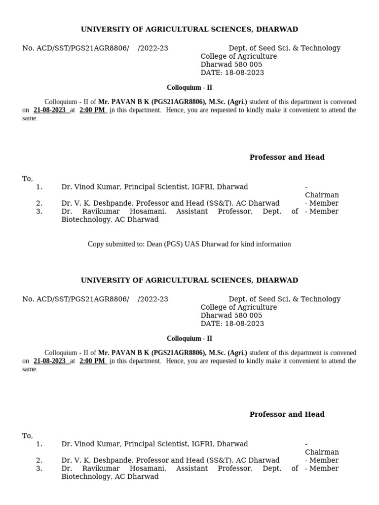 Circular of Pow | PDF