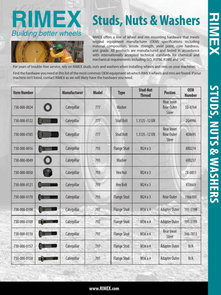 Studs-Nuts-and-Washers-sell-sheet-1 (1) | PDF