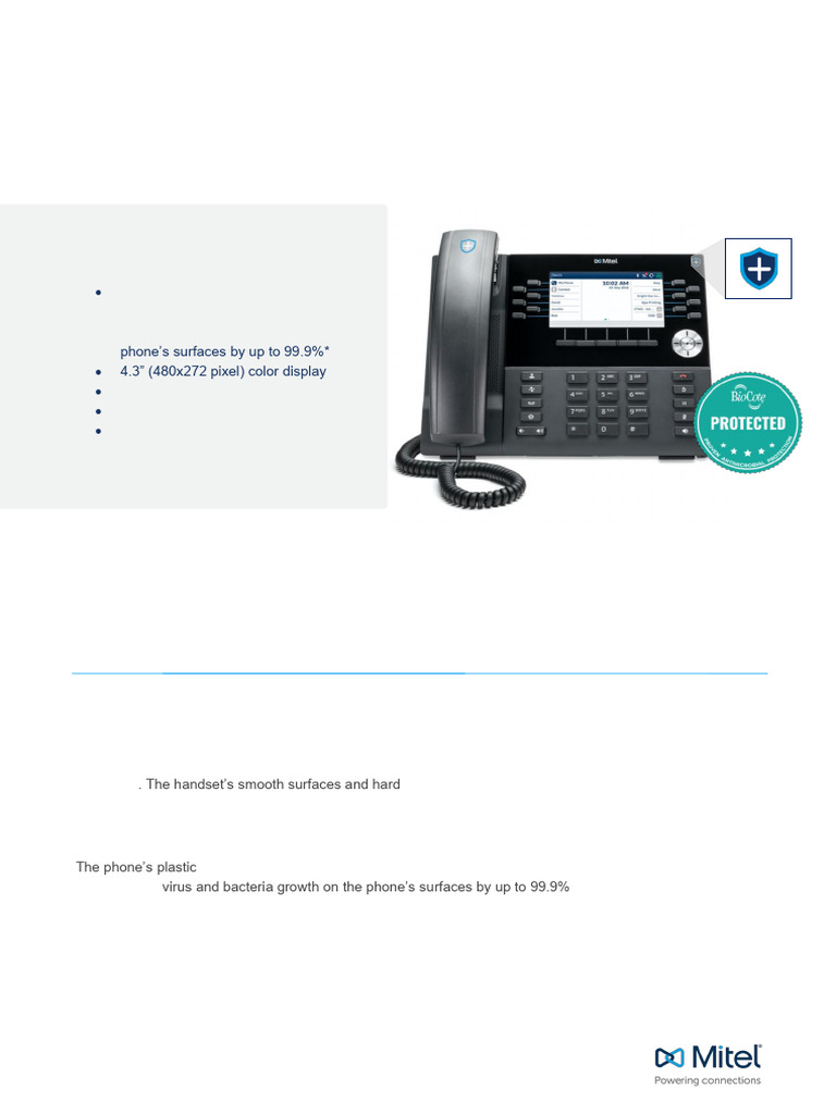Datasheet Mitel 6930Lt EN - March30th 2021 | PDF | Computing ...