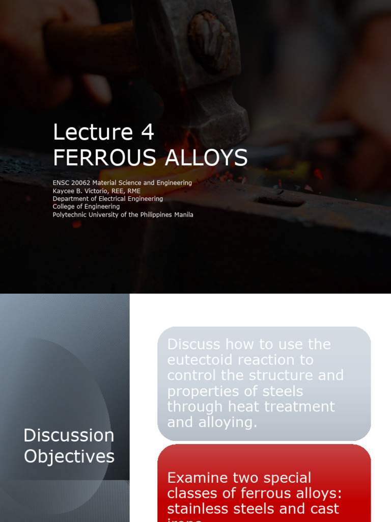 L04 Ferrous Alloys | PDF