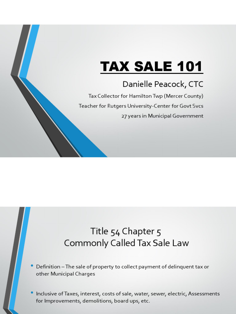 Tax-Sale-101 | PDF