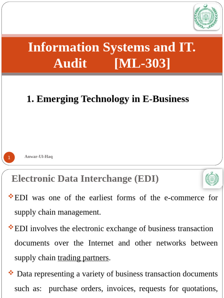 1-IS - IT. Audit (Emerging-Technology-in-Business) | PDF