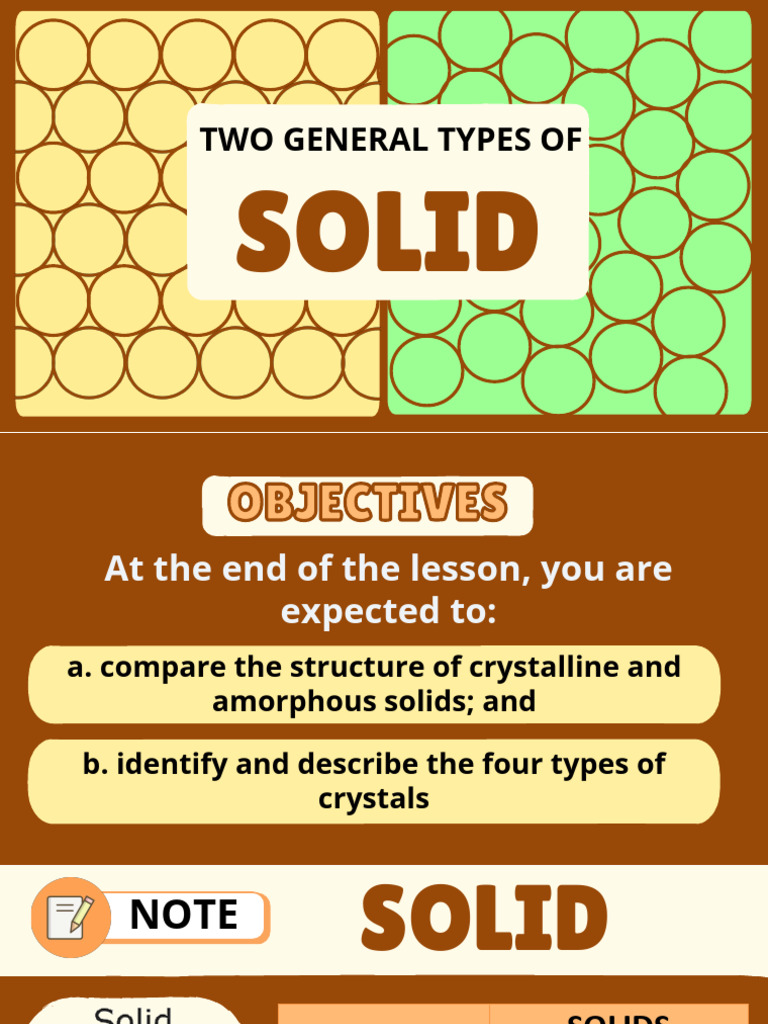 Q1 GenChem2 I Types of Solids | PDF