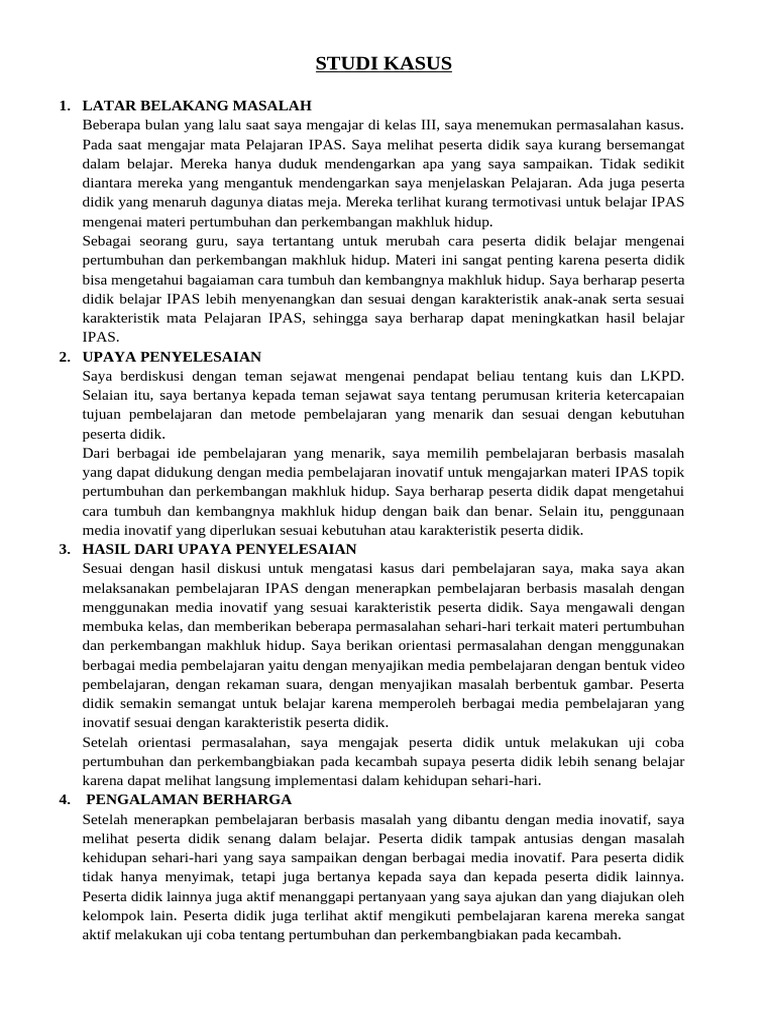 STUDI KASUS | PDF