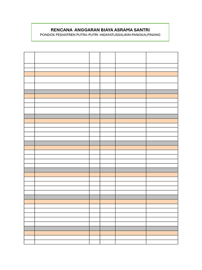 RAB ASRAMA SANTRI 2 UNIT | PDF
