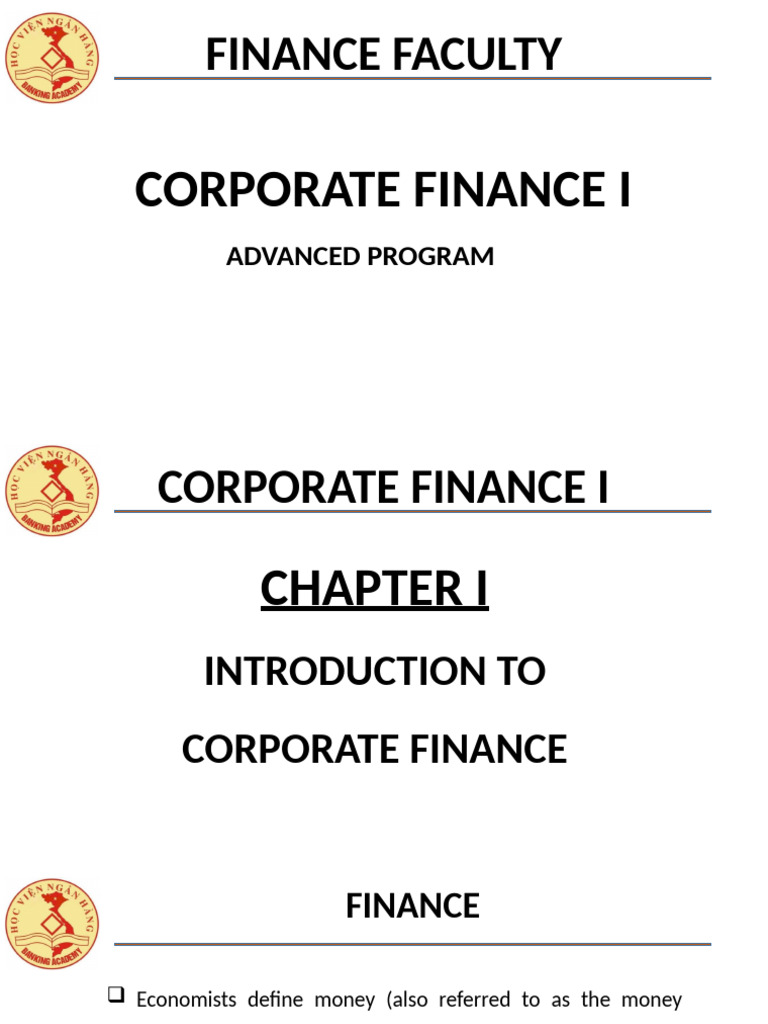 Chapter 1 - Introduction To Corporate Finance | PDF