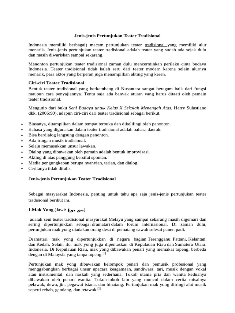 teater tradisi 2 | PDF