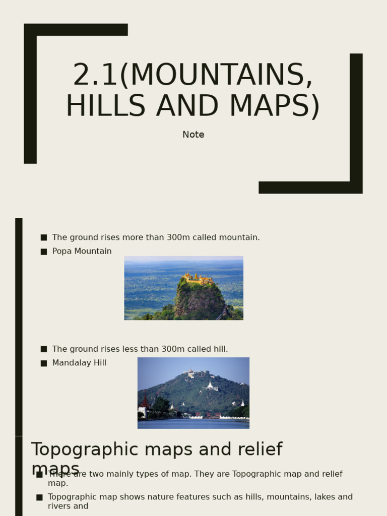 2.1 (Mountains, Hills and Maps) (Note) | PDF