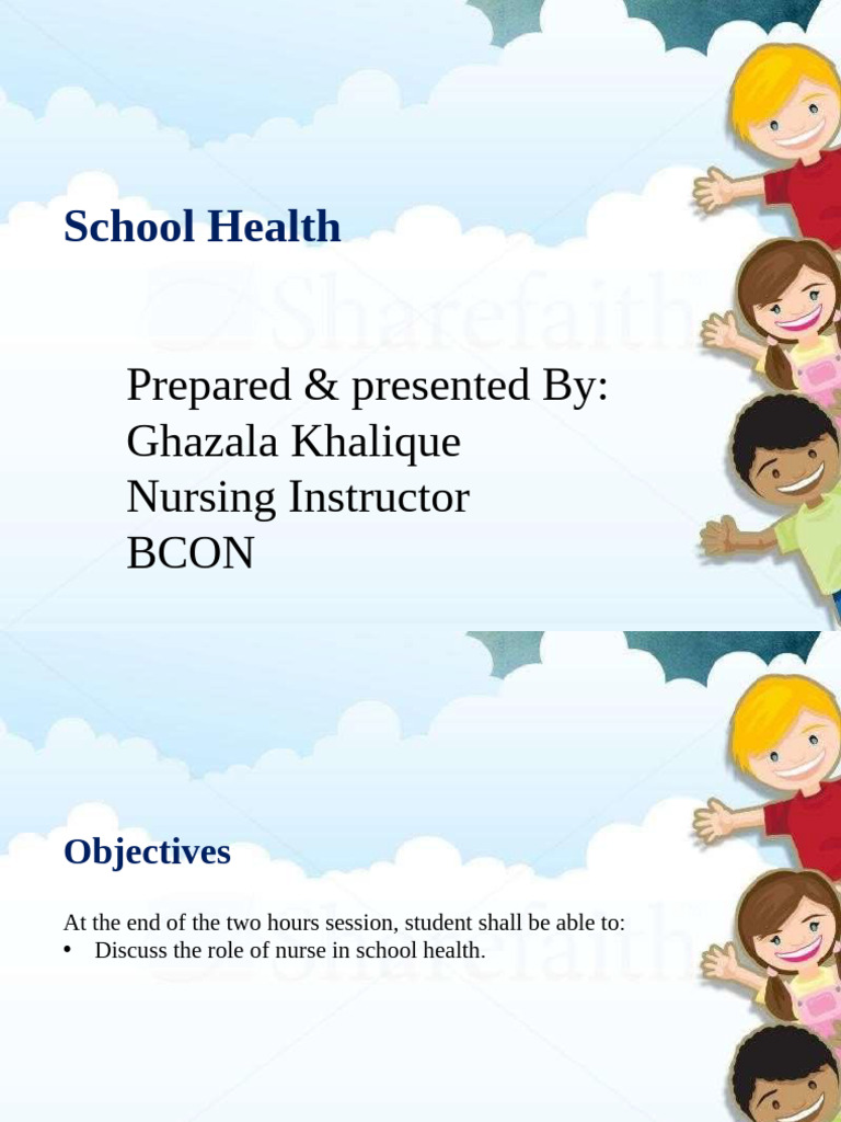Lecture 5 Sems 8 CHN LLL School Health 4 8 2023 | PDF | Schools | Teachers