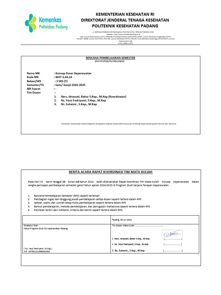 Rps Obe Kdk 2024 Str. Kep.ok | PDF
