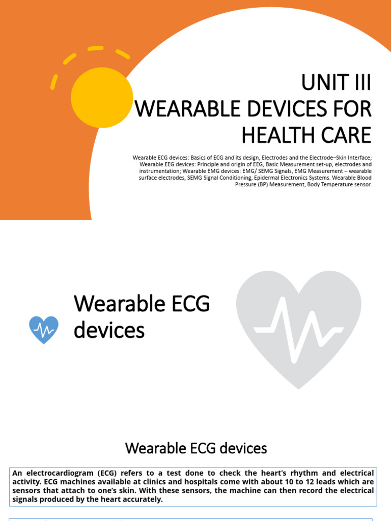 Unit 3 - Wearable Devices | PDF