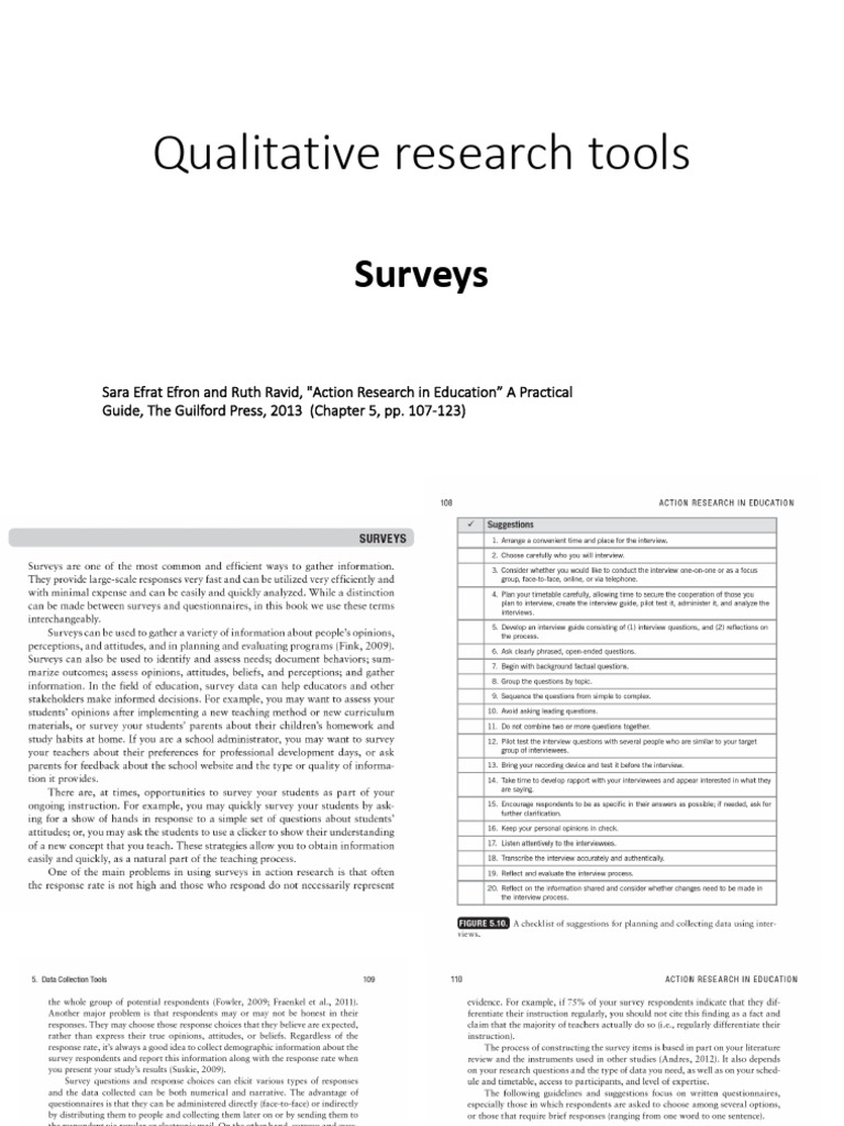 Qualitative research tools_Surveys | PDF