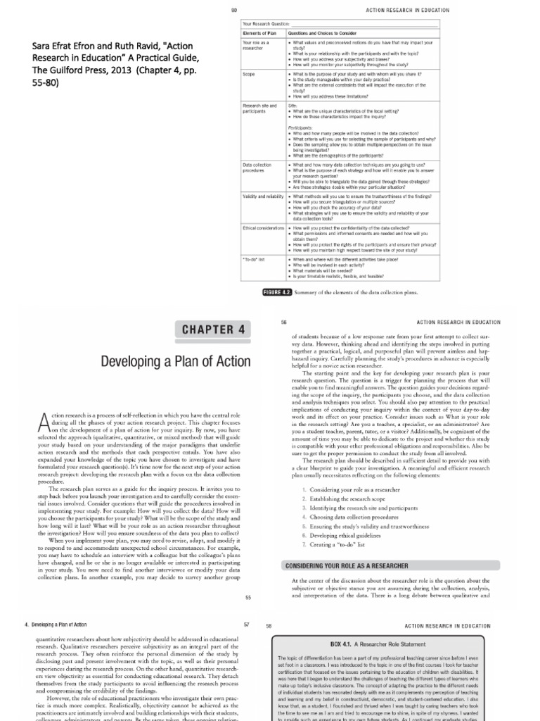 Chapter 4 - Action Research in Education - A Practical Guide | PDF ...