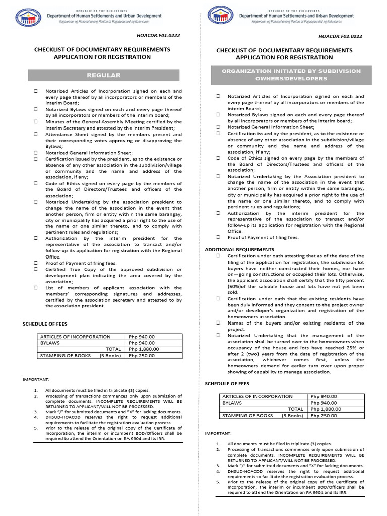 CDR Registration | PDF