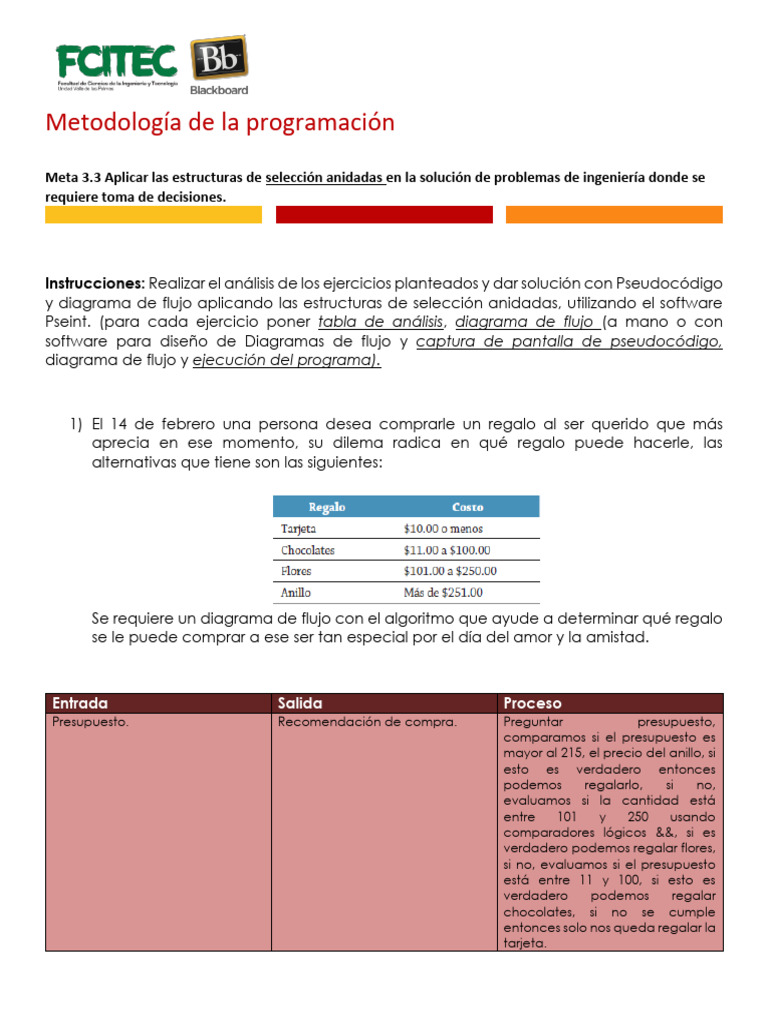 Meta 3.3 - Ejercicios - Anidación Programación y Métodos Númericos | PDF