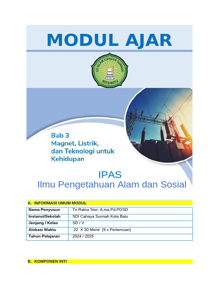 BAB 3 - MA IPAS Kls 5 | PDF