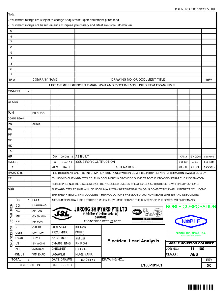 1106-E100-101-01 RX0 Electrical Load Analysis | PDF