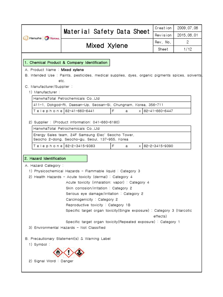 Ghs Msds0297 en MX | PDF