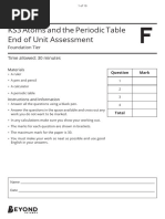 Year 7 Chemistry Test Questions | PDF | Chemical Substances | Chemical ...