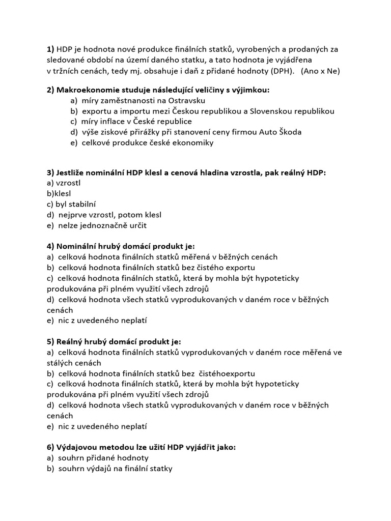 Priklady K Procviceni HDP | PDF