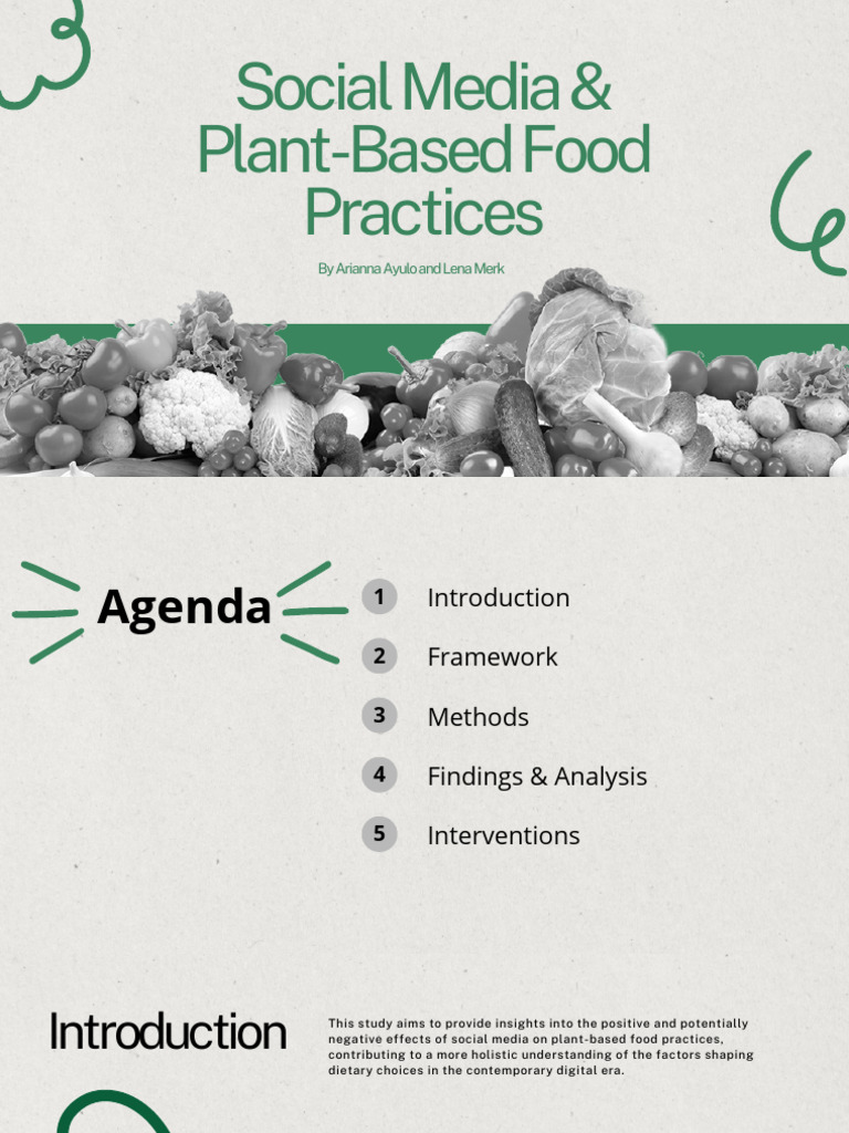 Introduction - Plant Based Food Practices | PDF