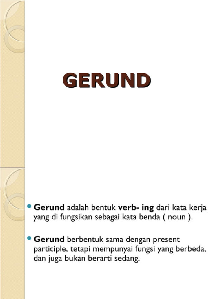 Gerund | PDF