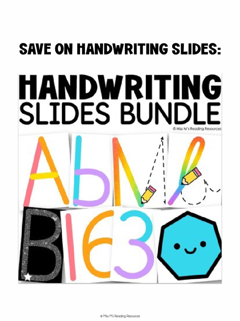 Handwriting Charts FREEBIE | PDF