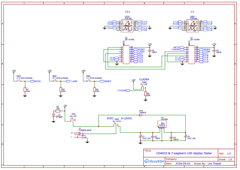 4033+&+LED+Tester+Schematic | PDF