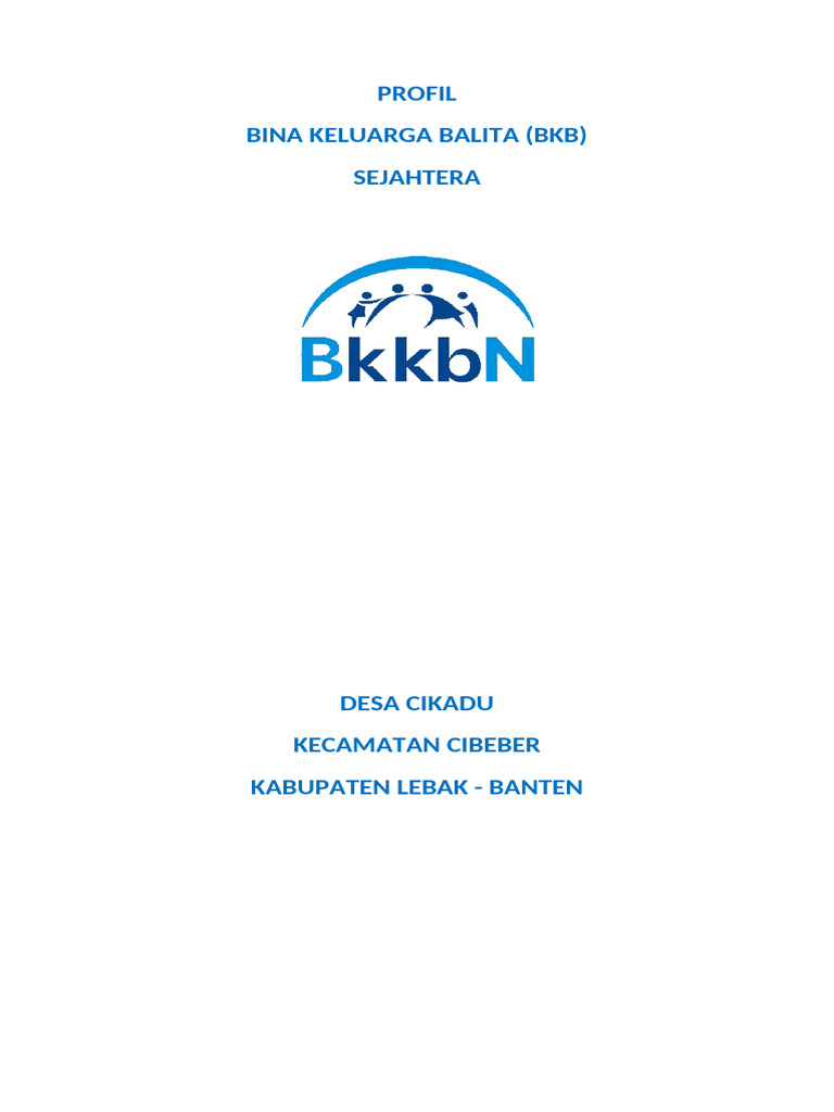 Profil Bina Keluarga Balita (BKB) Sejahtera | PDF