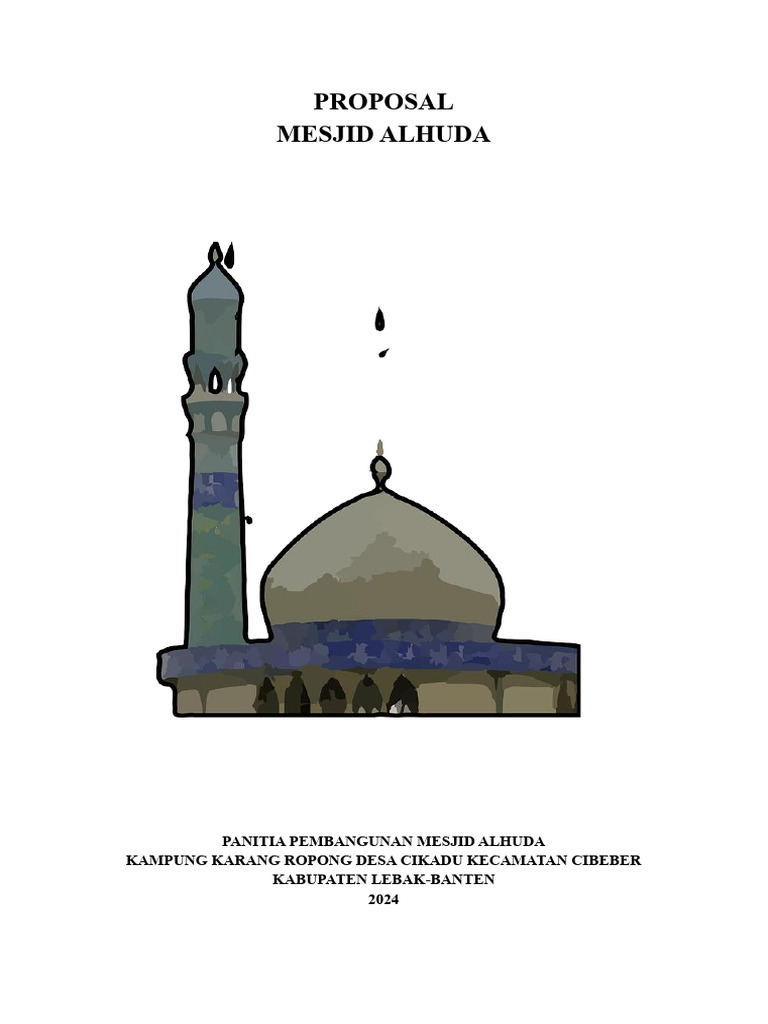 Proposal Mesjid Alhuda 1 | PDF