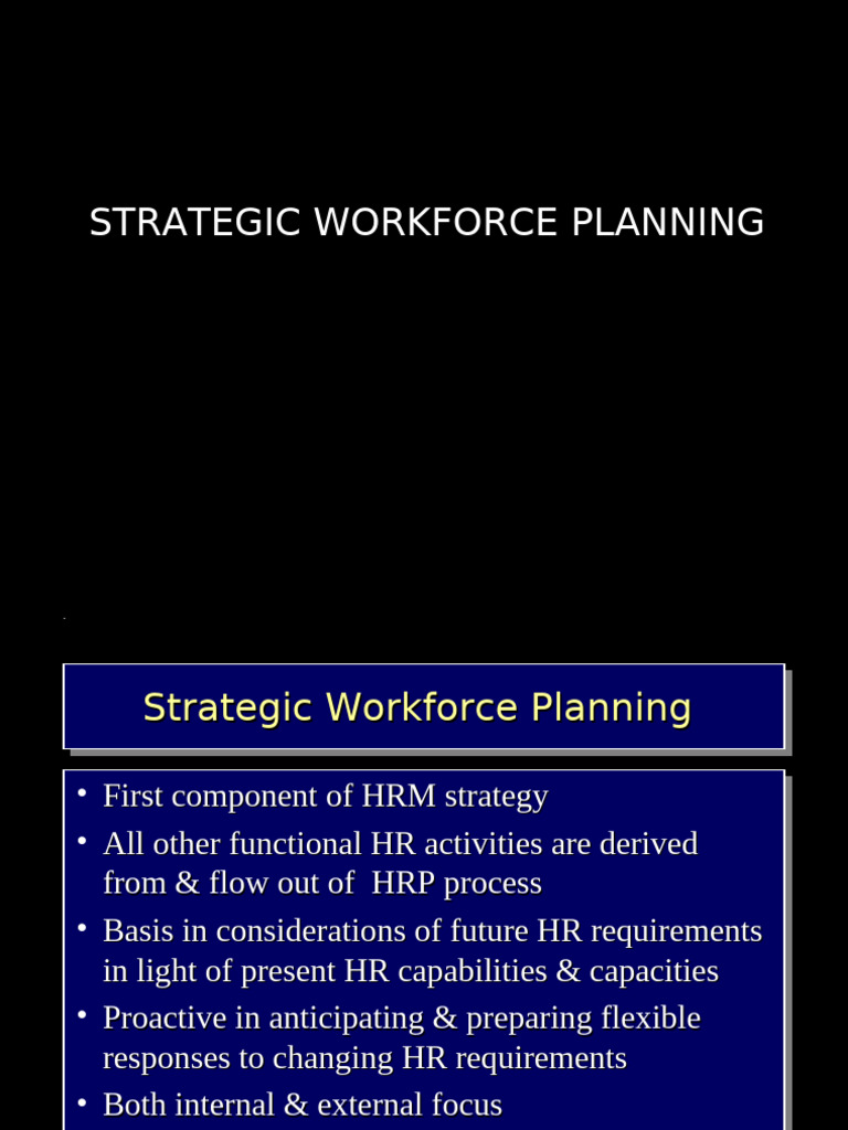 5 Strategic Workforce Planning | PDF