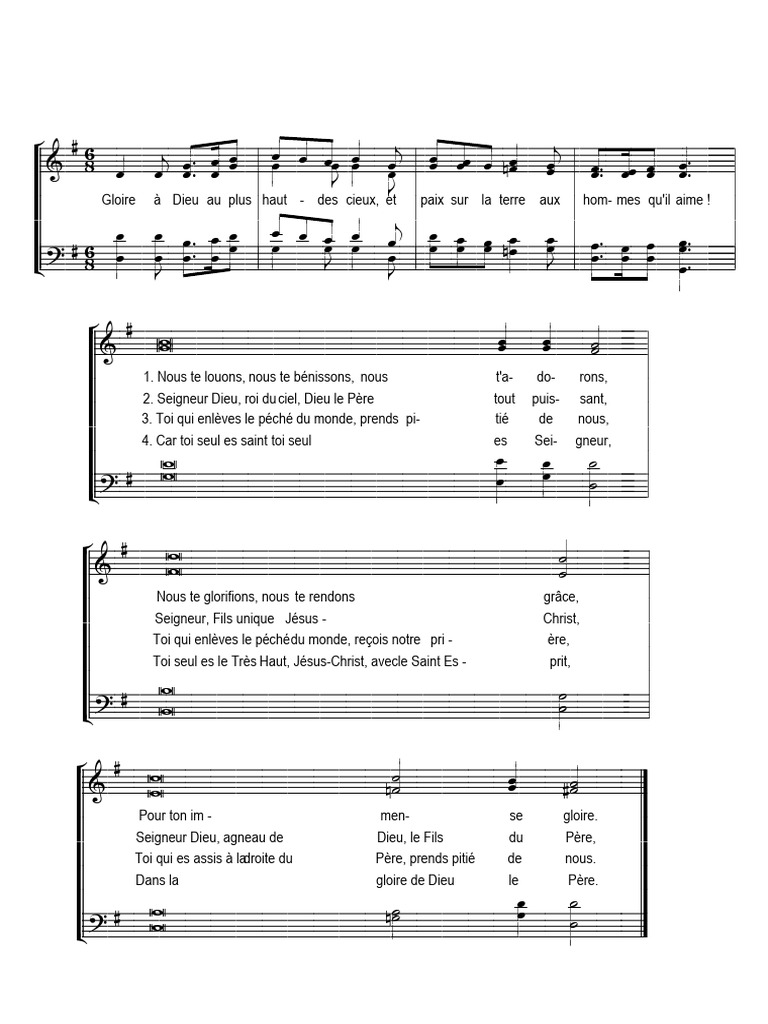 Messe Trinite Gloria-2 | PDF