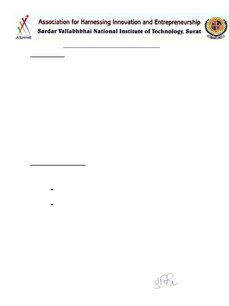 Advertisement For Various Positions at ASHINE SVNIT Surat | PDF