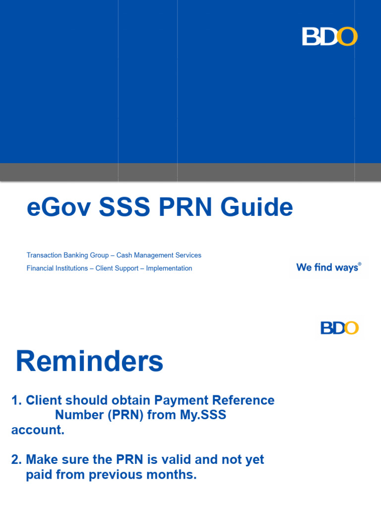 User Guide - Egov SSS | PDF