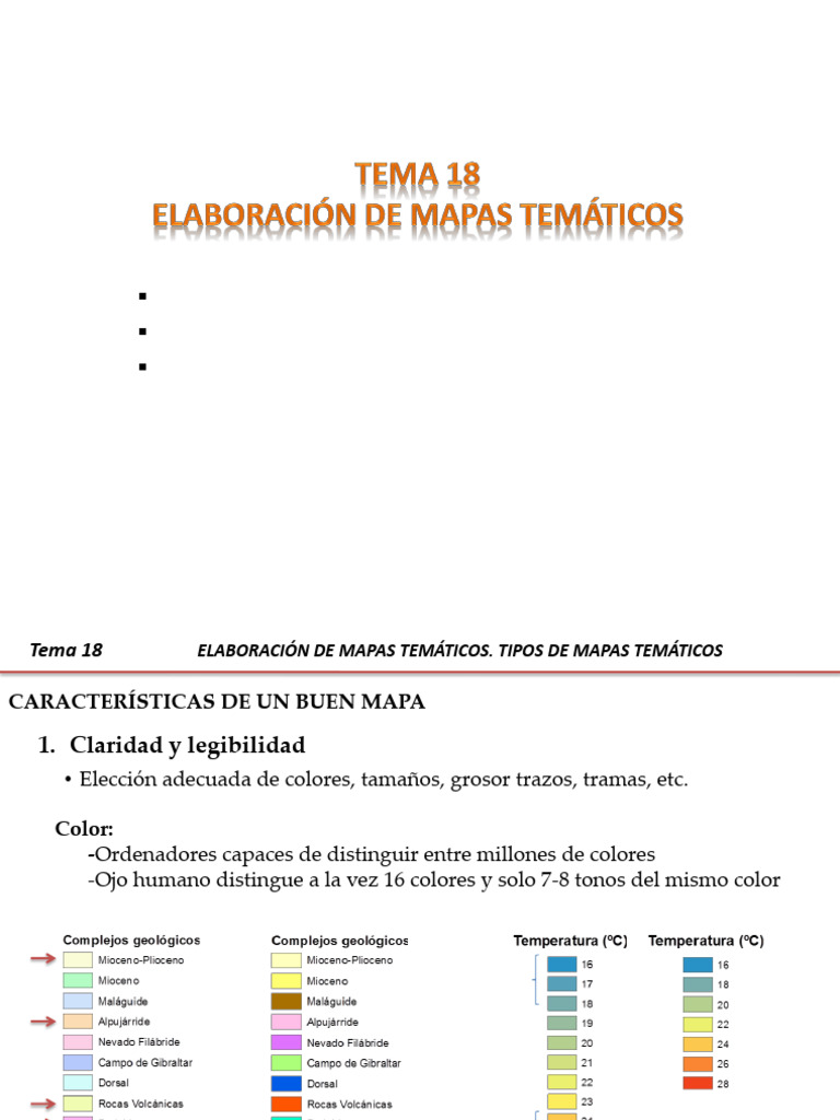 Tema 18 - Elaboración de Mapas Temáticos | PDF