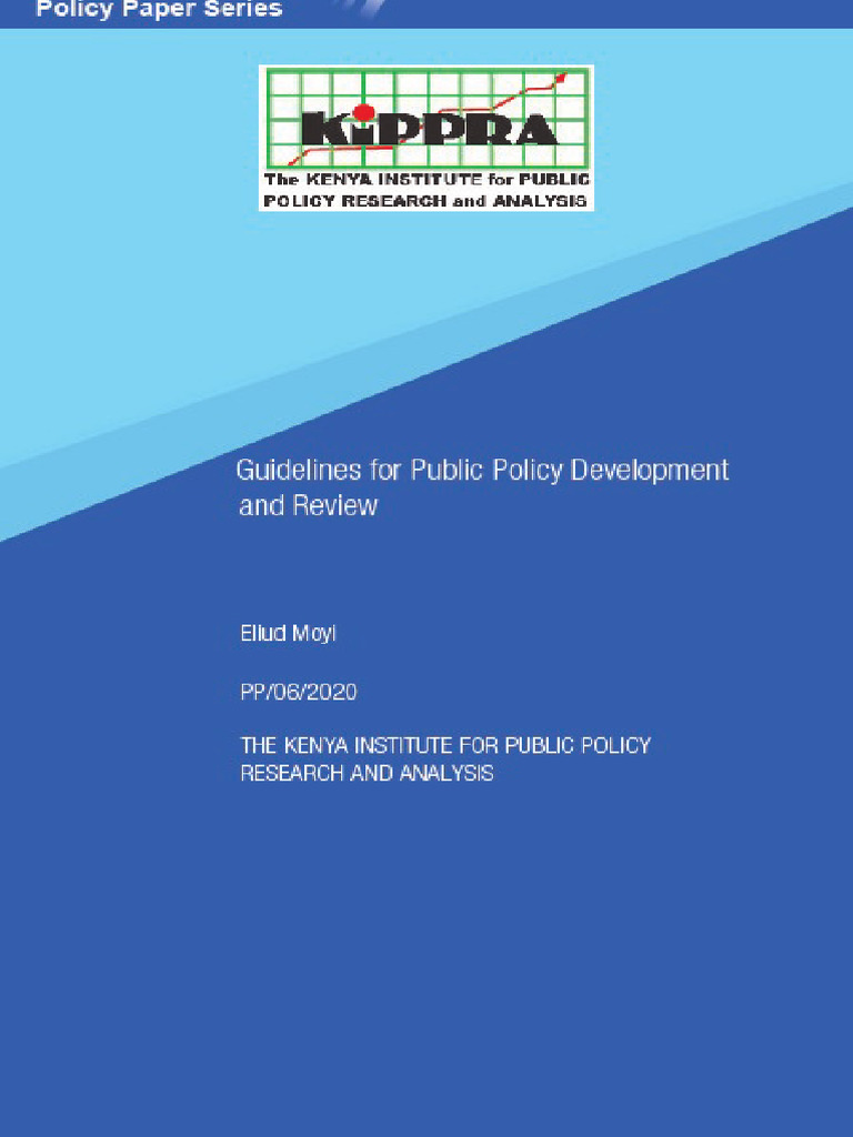 Guidelines For Public Policy Development and Review | PDF
