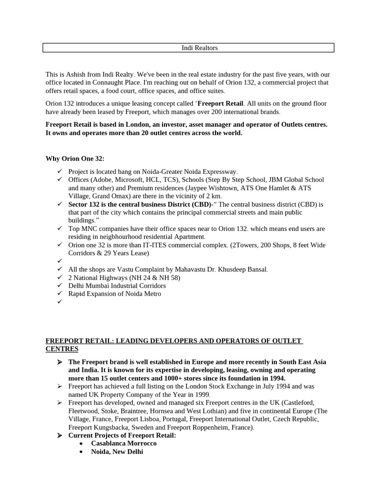 Orion One 32 - Projects Details | PDF