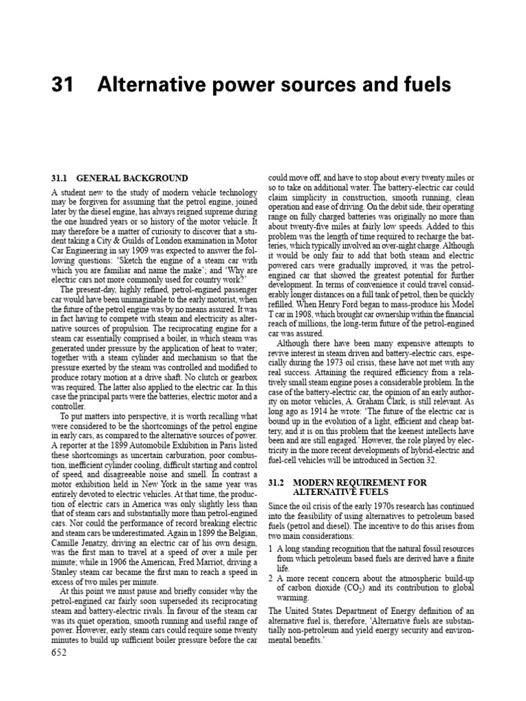Alternative Power Sources | PDF