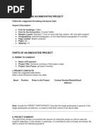 A Deped Format of A Completed Project For Innovative Projects in Schools | PDF