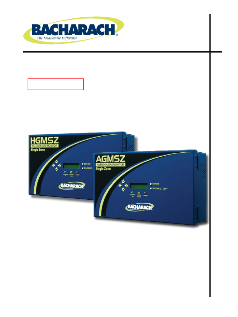 Single Zone Gas Monitors | PDF