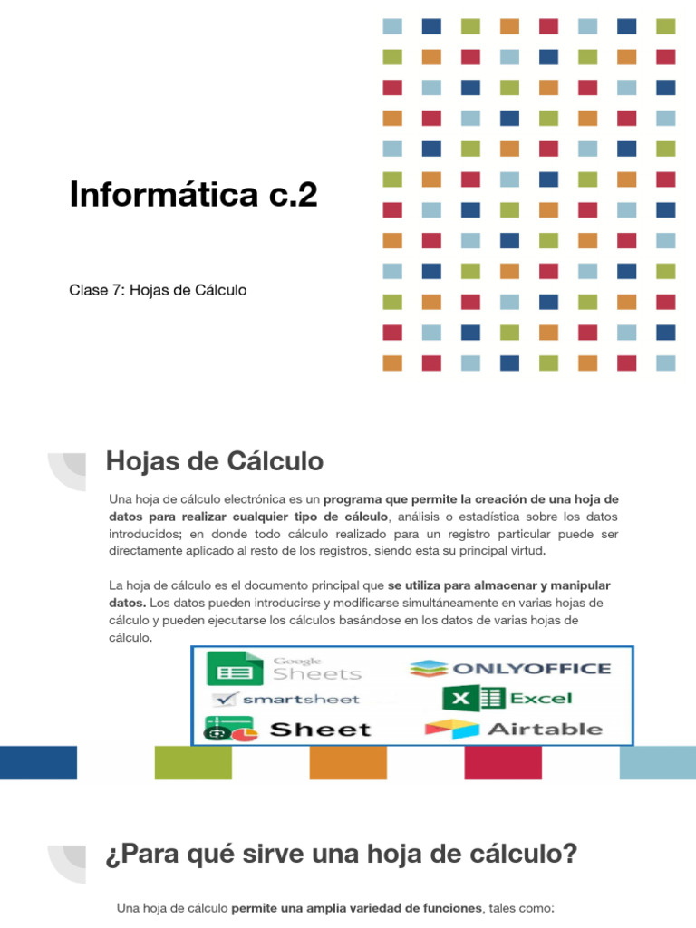 Informática c.2 - Clase 7 | PDF