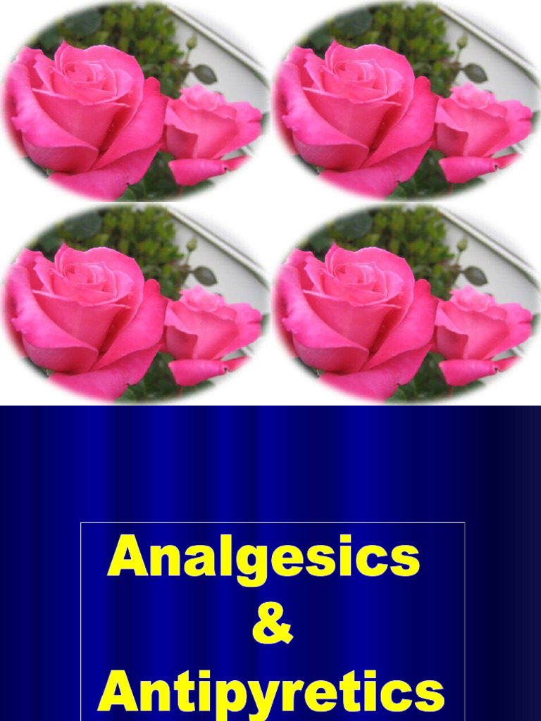 Lecture Analgesics and Antipyretics | PDF