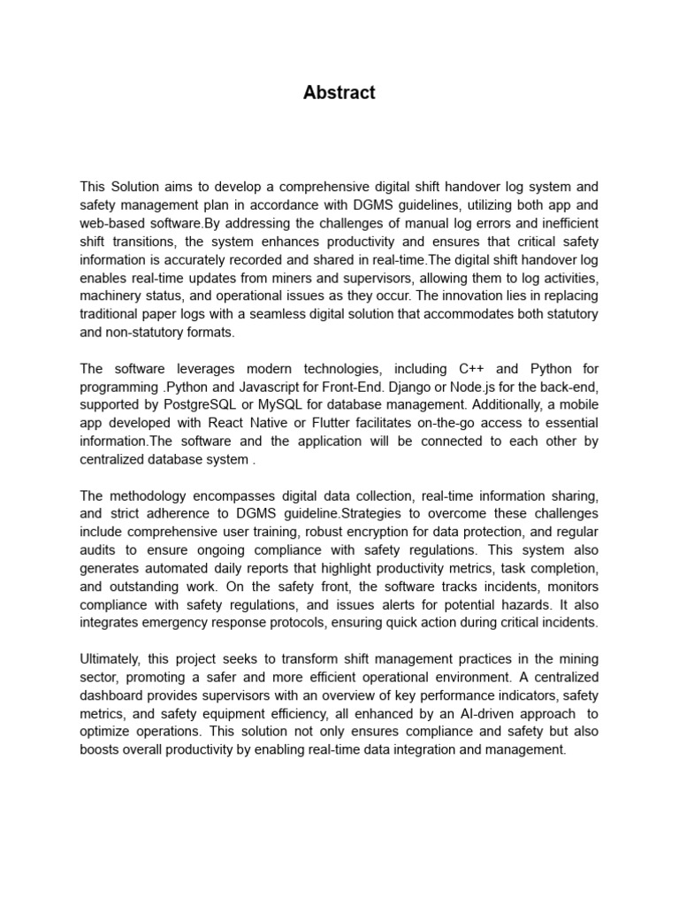 SIH Draft | PDF | Internet Of Things | Business