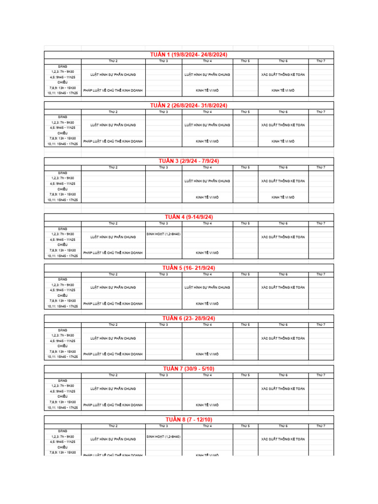 TKB HK1 NĂM 2 - Sheet1 | PDF