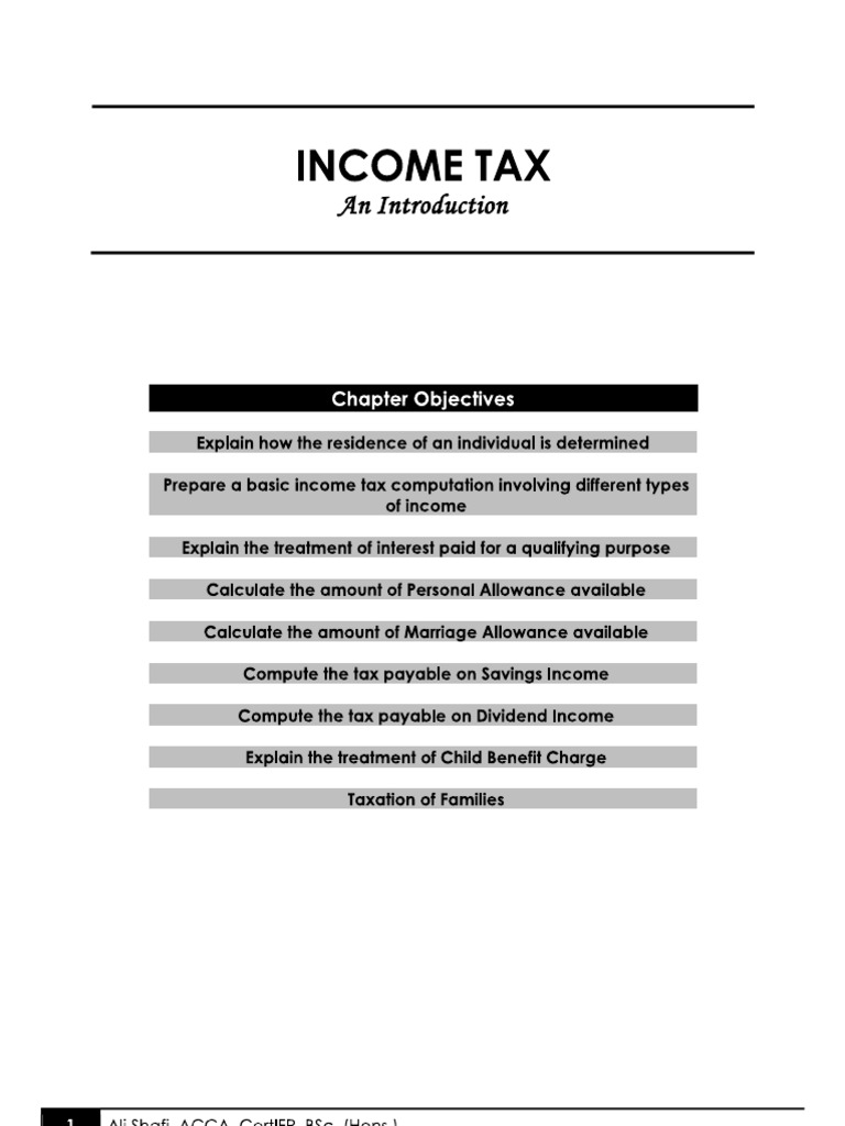 Income Tax | PDF