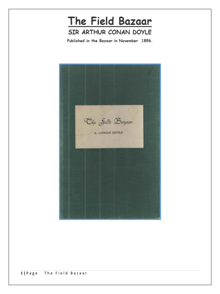 1896 November The Field Bazaar | PDF