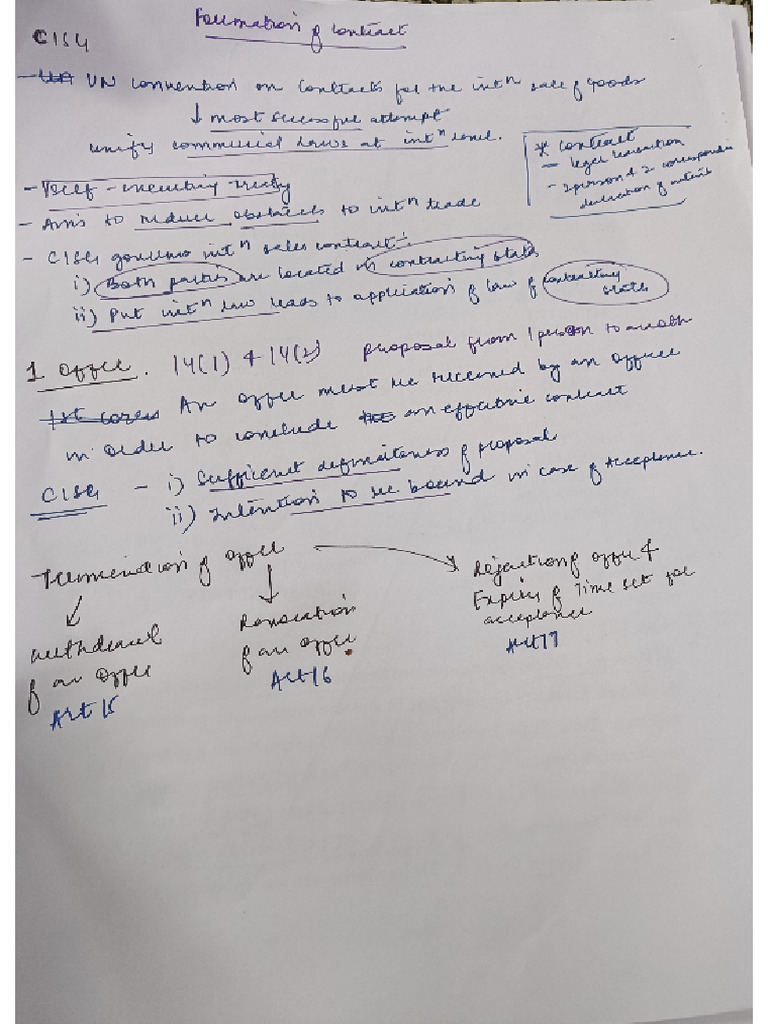 Formation of Contract | PDF