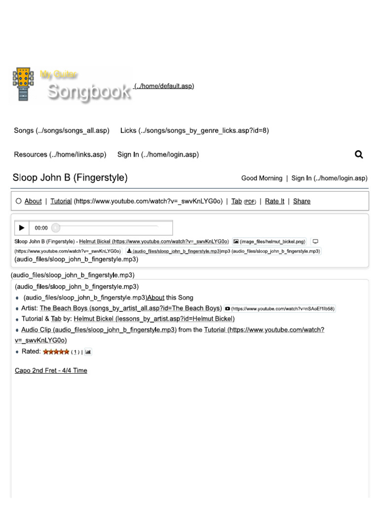 Sloop John B 3 | PDF